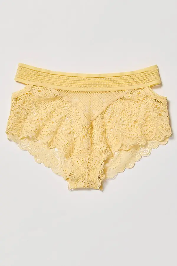 Free People Moonlit Meadow Briefs - Mellow Yellow