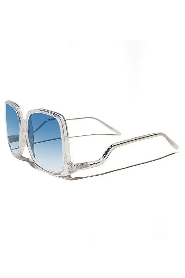 SUNGLASS MUSEUM Retro Mia Sunglasses Selected By - Blue Lens