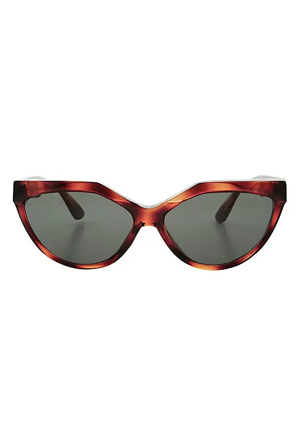 SUNGLASS MUSEUM Vintage Patsy Sunglasses - Brown Motif
