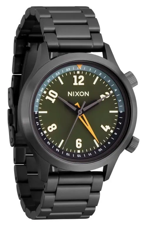 Nixon Drifter 40 Watch - Gunmetal / Kobu Green
