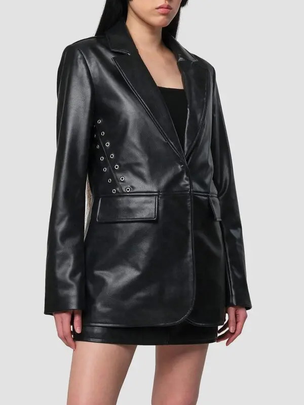 Apparis Kelan Faux Leather Blazer