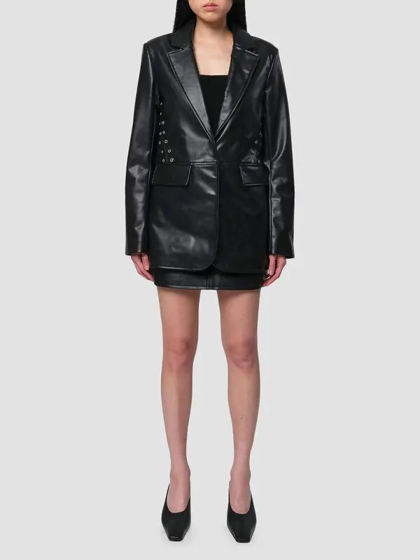 Apparis Kelan Faux Leather Blazer