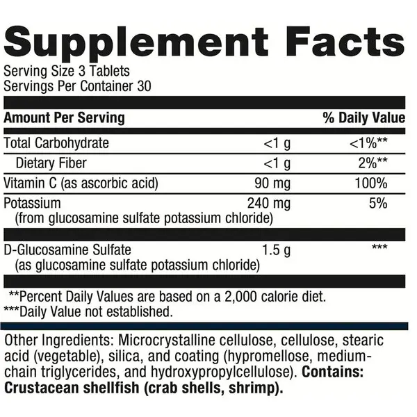 METAGENICS Glucosamine Sulfate 90 Tablets