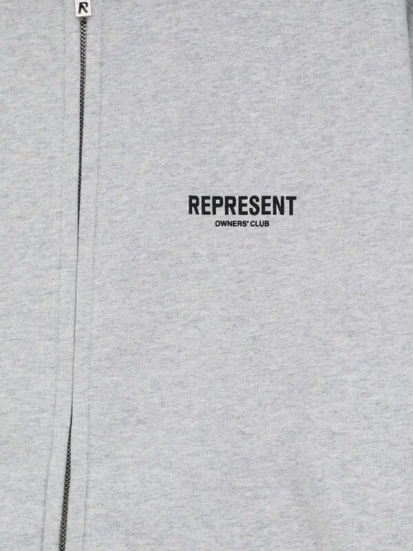 REPRESENT Zip Up Hoodie - Grey