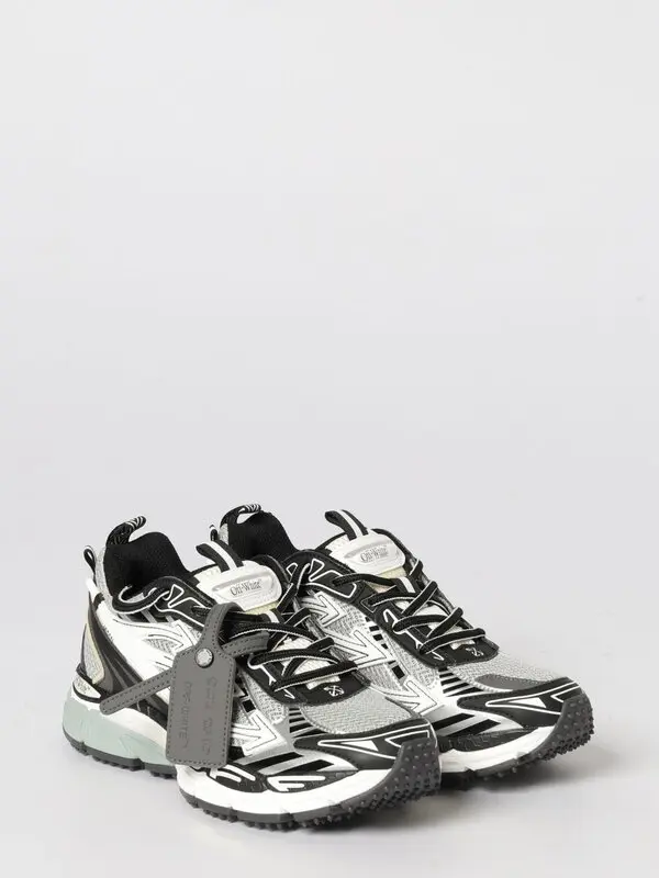 Off-White Be Right Back Rubber And Mesh Sneakers - Grey