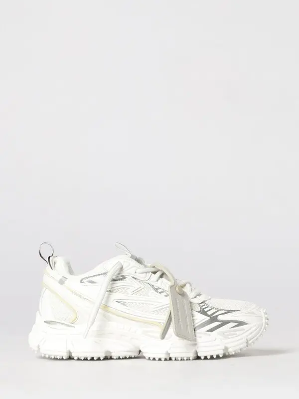 Off-White Be Right Back Rubber And Mesh Sneakers - White