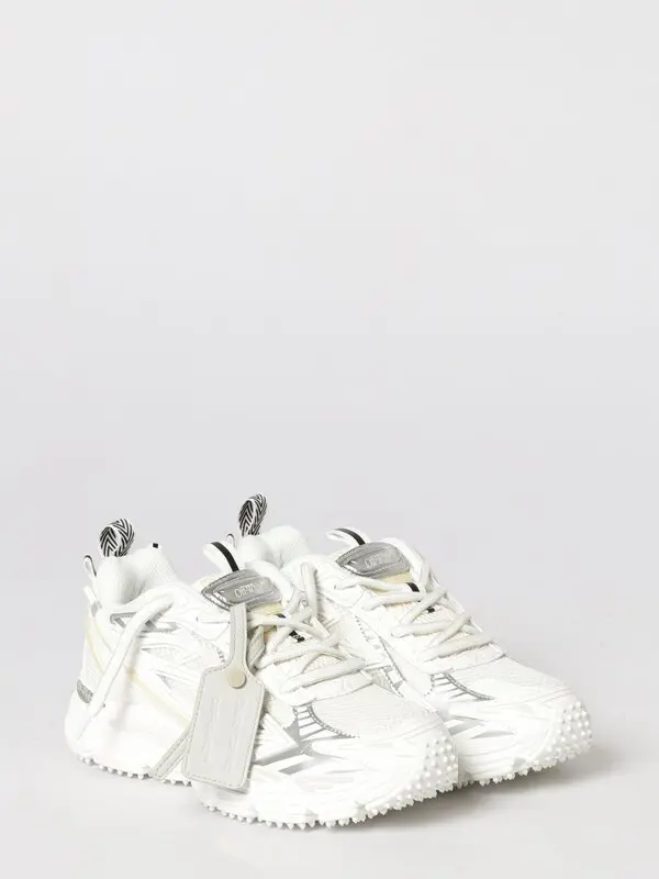Off-White Leather And Mesh "be Right Back" Sneakers - White