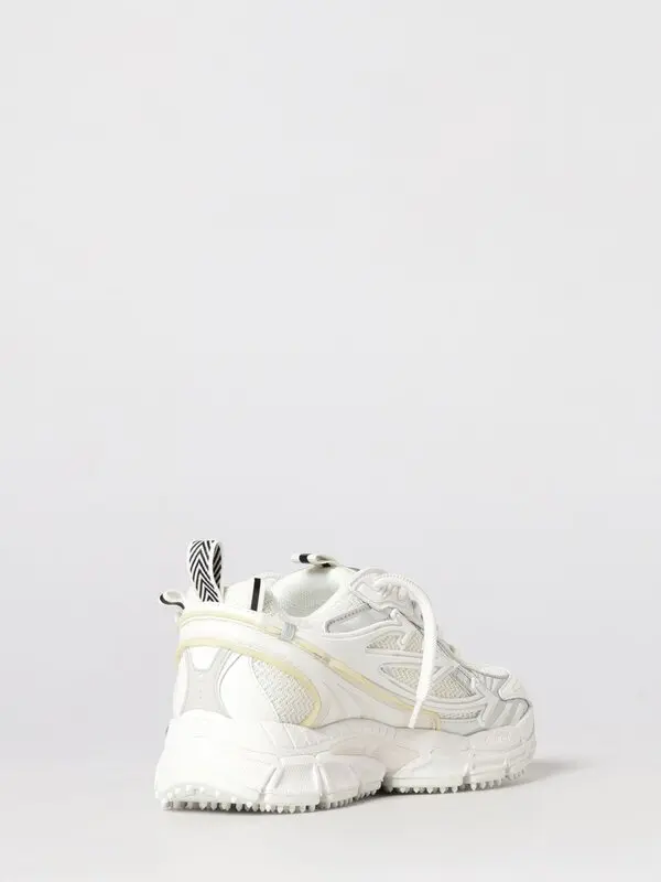Off-White Leather And Mesh "be Right Back" Sneakers - White
