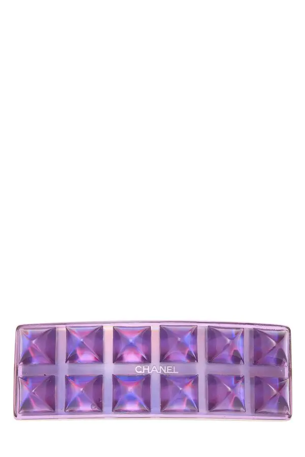 Chanel Acrylic Barrette - Purple