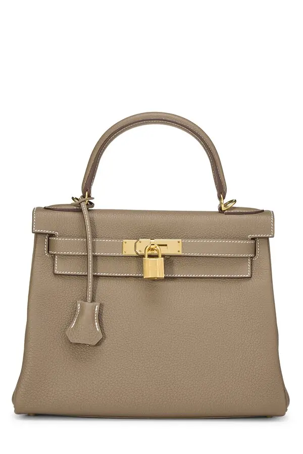 Hermès Togo Kelly Sellier 28 - Grey