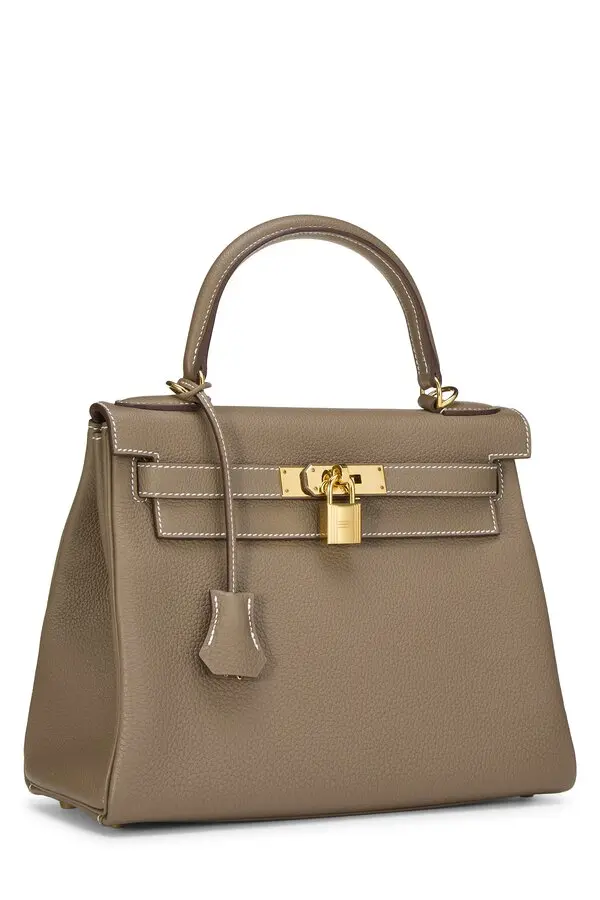Hermès Togo Kelly Sellier 28 - Grey