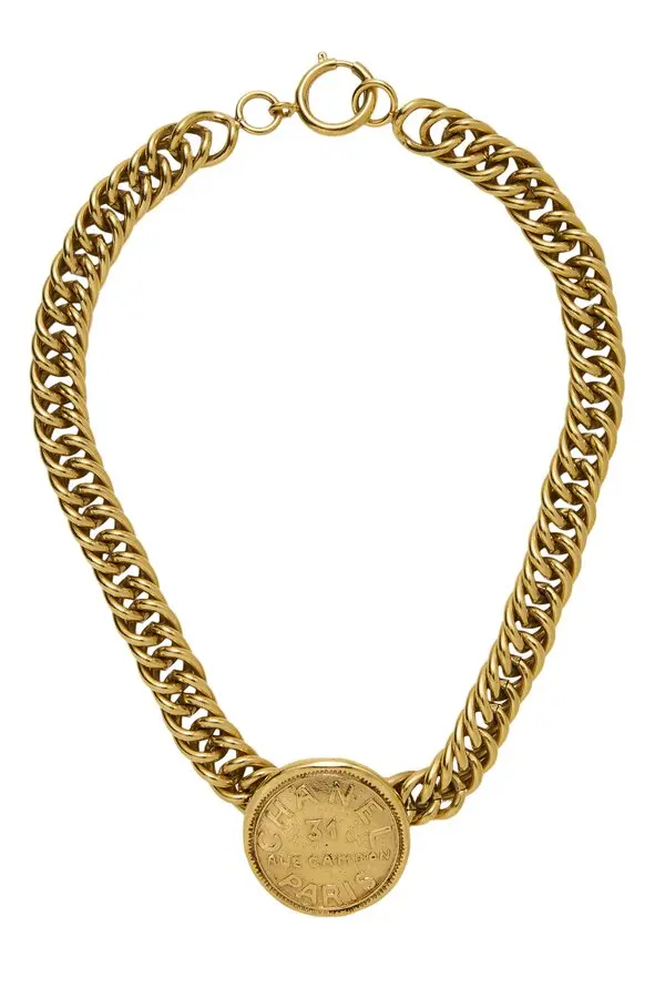 Chanel Rue Cambon Coin Choker - Gold