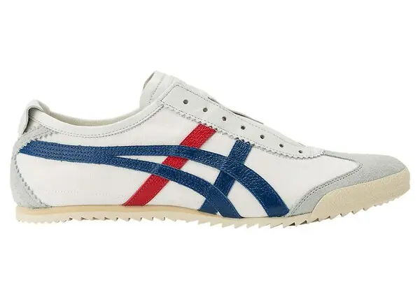 Asics Onitsuka Tiger Mexico Slip-on Deluxe Sneakers - White/asics Blue