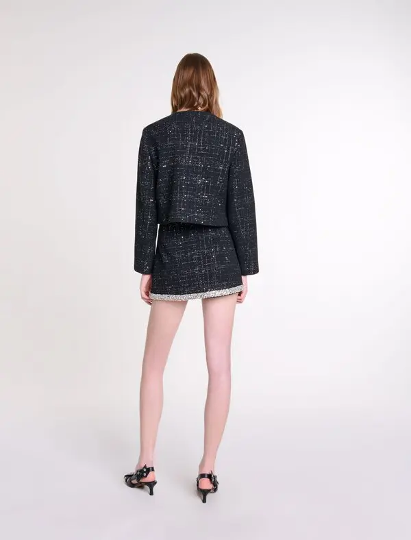 Maje Cotton Tweed Jacket