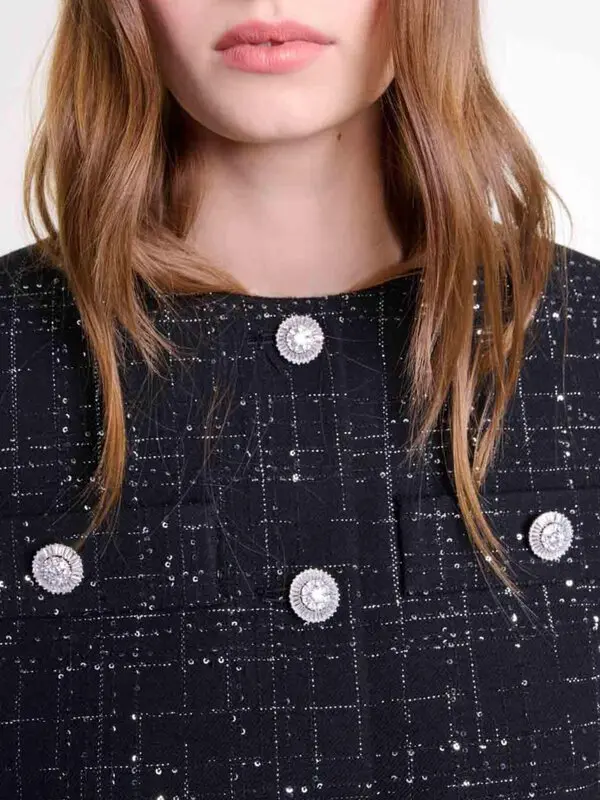 Maje Cotton Tweed Jacket