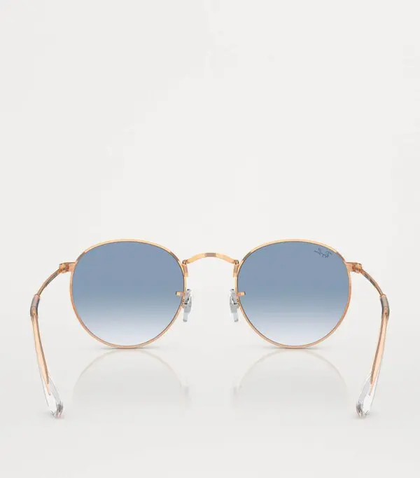Ray-ban Round Metal Sunglasses - Gold