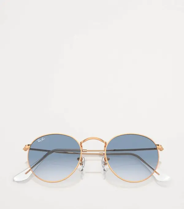 Ray-ban Round Metal Sunglasses - Gold
