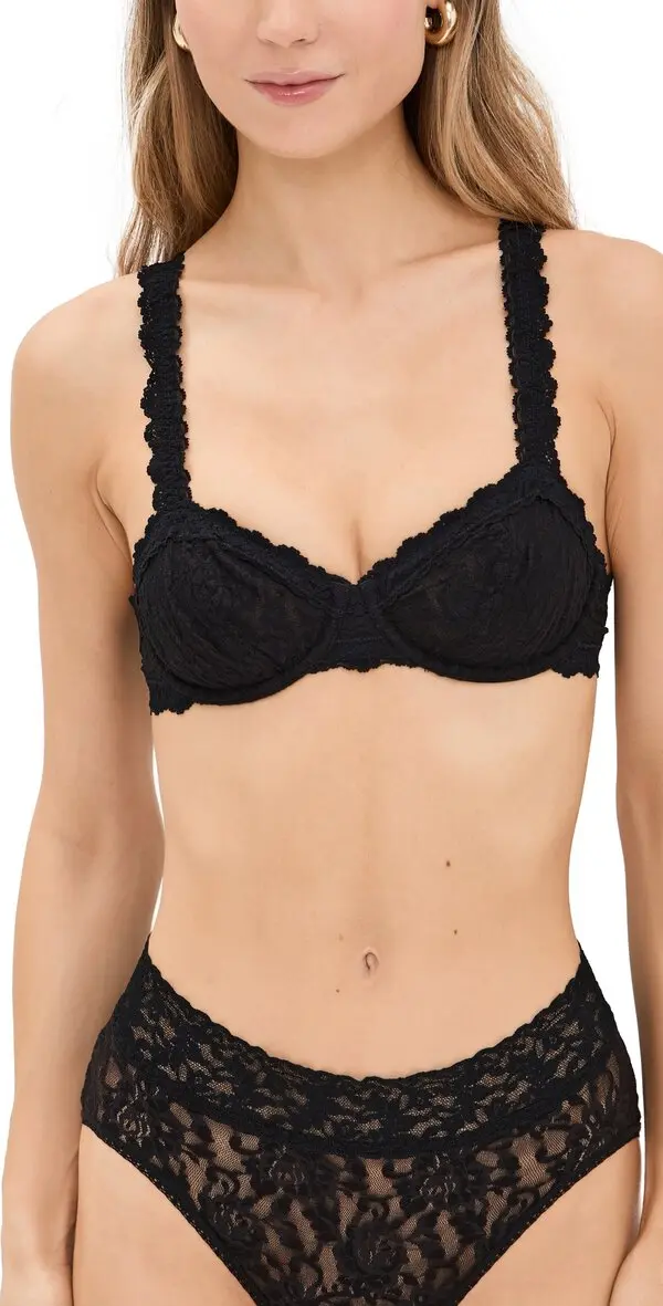 Hanky Panky Balconette Bra - Black