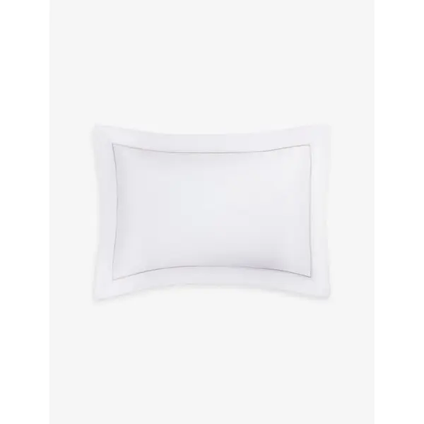 THE WHITE COMPANY Pembridge Supima Large Cotton Oxford Single Pillowcase 50cm X 50cm - Mushroom