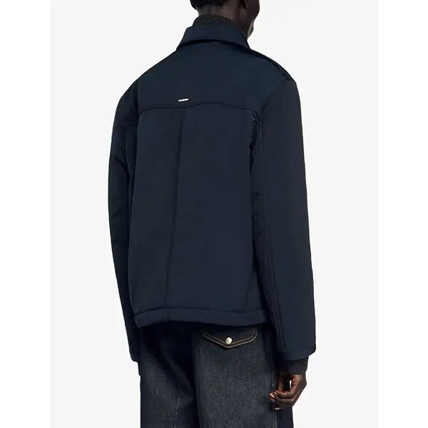 Sandro Regular-fit Shell Jacket - Navy Blue
