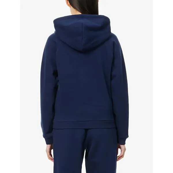 Polo Ralph Lauren Logo-embroidered Fleece-lined Cotton-blend Jersey Hoody - Cruise Navy