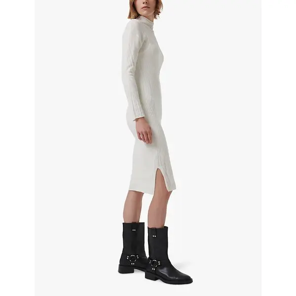 LEEM Jacquard-knit Midi Dress