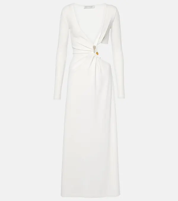 Christopher Esber Cavern Stone Gown - White