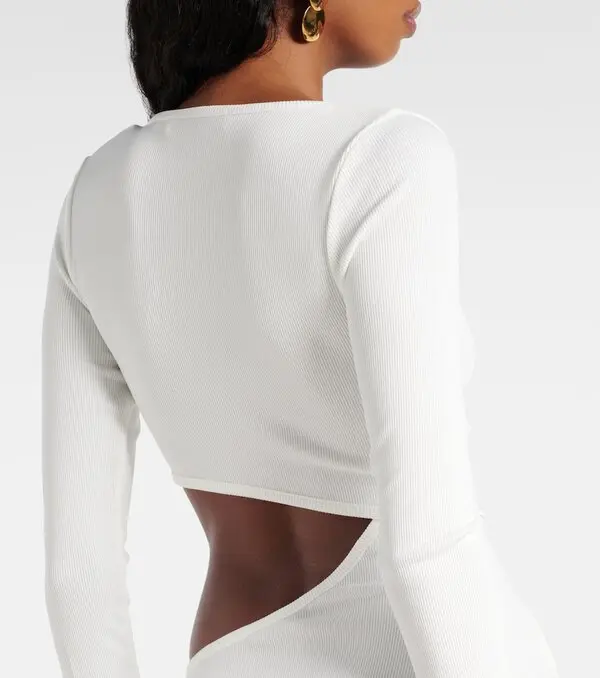 Christopher Esber Cavern Stone Gown - White