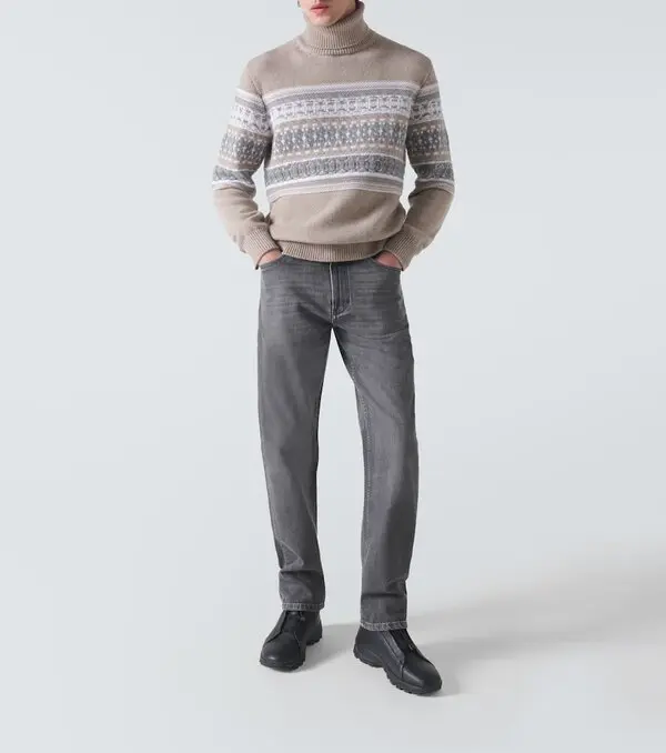 Zegna Roccia Faded Straight Leg Jeans