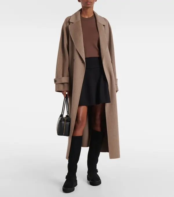 Clergerie Knee-high Suede Boots With Buckle Detail