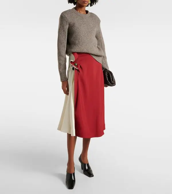 Bottega Veneta Intrecciato Midi Skirt