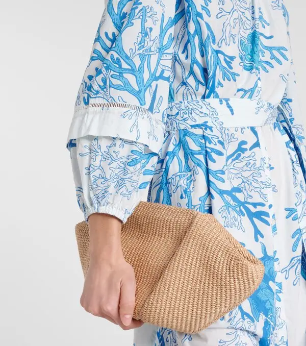 Poupette St Barth Printed Cotton Shirt Dress - Blue