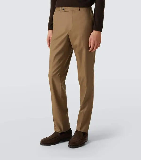Zegna Double-breasted Wool Twill Suit