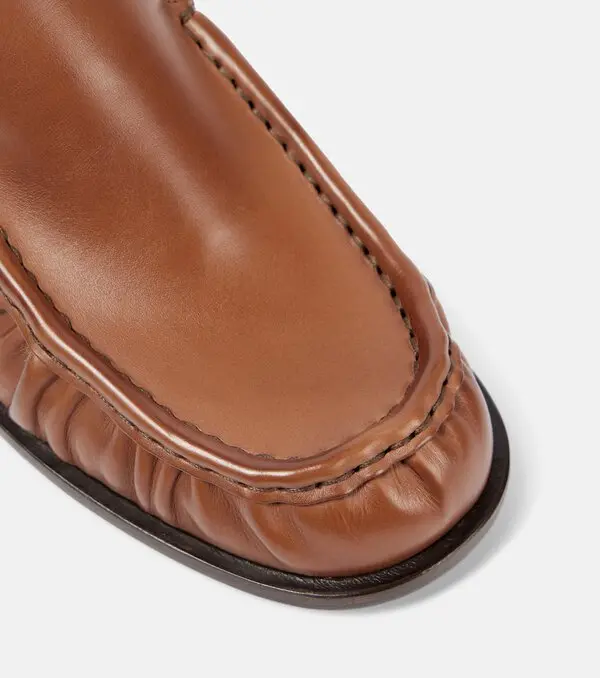 Dries Van Noten Leather Loafers - Brown