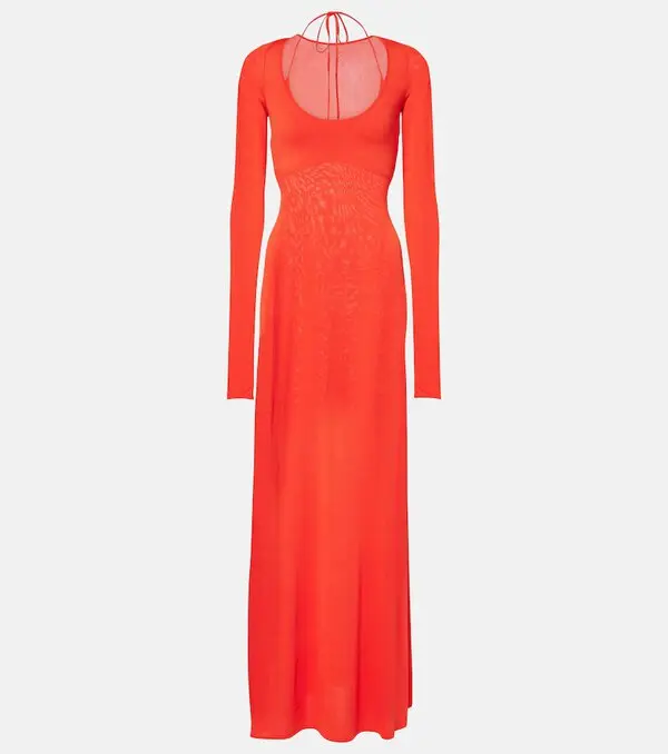 SIR. Valejo Halter Maxi Dress - Orange