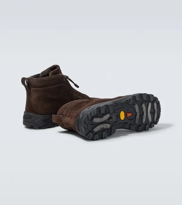 Zegna Triple Stitch Suede High-top Sneakers