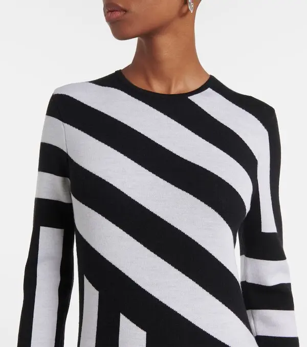 Gabriela Hearst Seema Striped Wool Maxi Dress