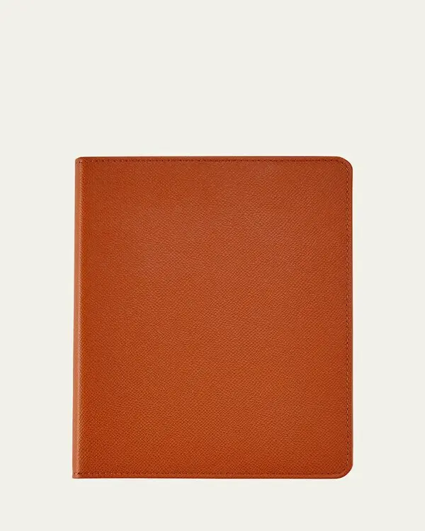GRAPHIC IMAGE 9" Refillable Leather Notebook - Orange