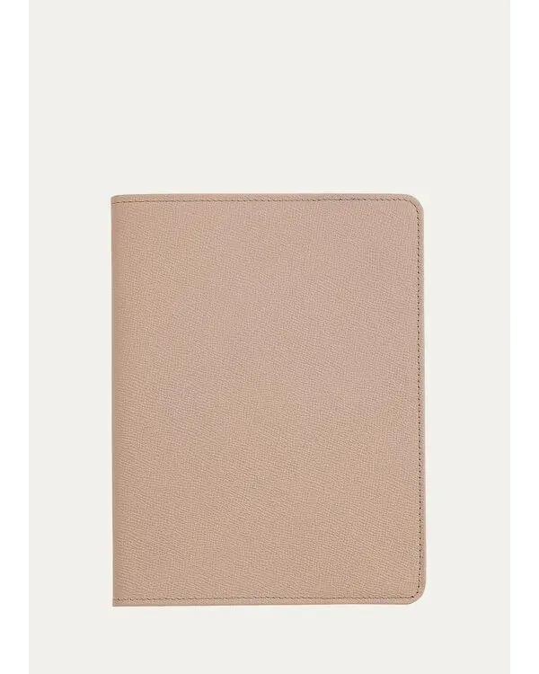 GRAPHIC IMAGE 9" Refillable Leather Notebook - Sand
