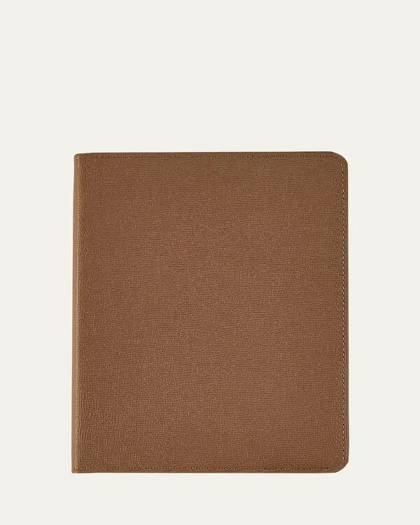 GRAPHIC IMAGE 9" Refillable Leather Notebook - Taupe