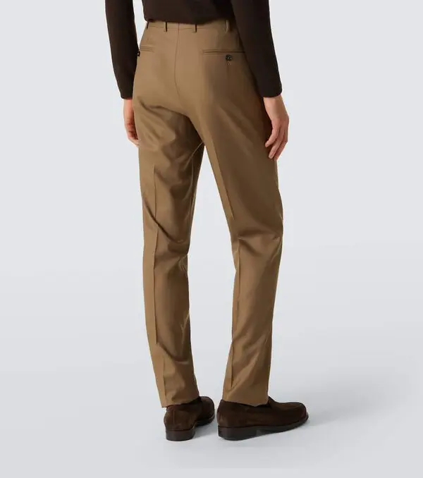 Zegna Double-breasted Wool Twill Suit