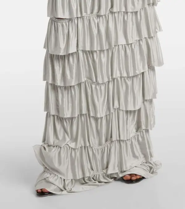 TOM FORD Ruffled Tiered Gown