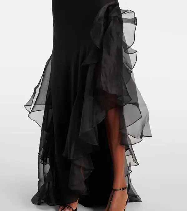 SIR. Sage Flounce Maxi Dress