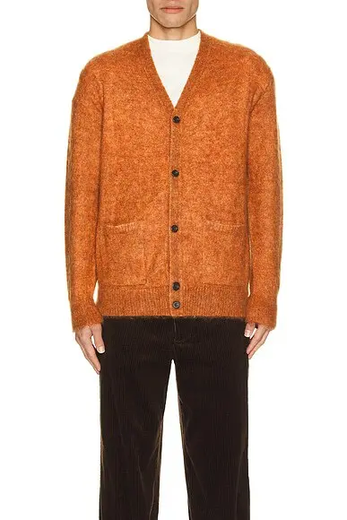 BEAMS Cardigan Stretch Mohair