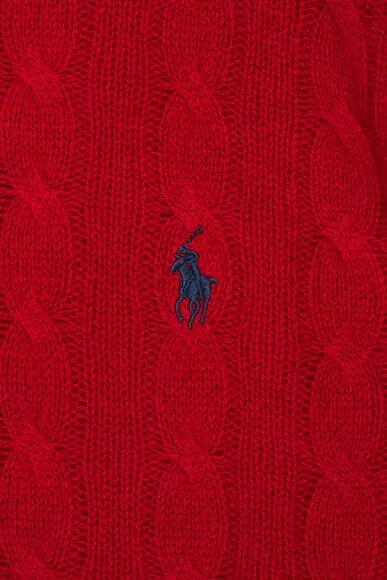 Polo Ralph Lauren Cable-knit Wool-cashmere Sweater - Red