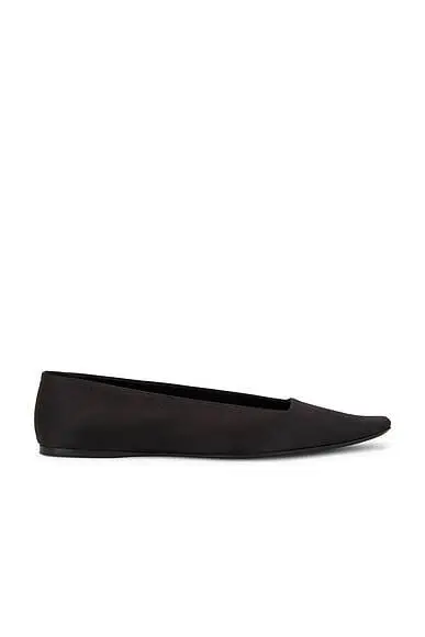 Saint Laurent Poppy Ballerina Flat - Nero