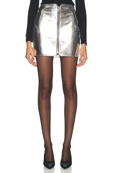 THE SEI Zipped Mini Skirt