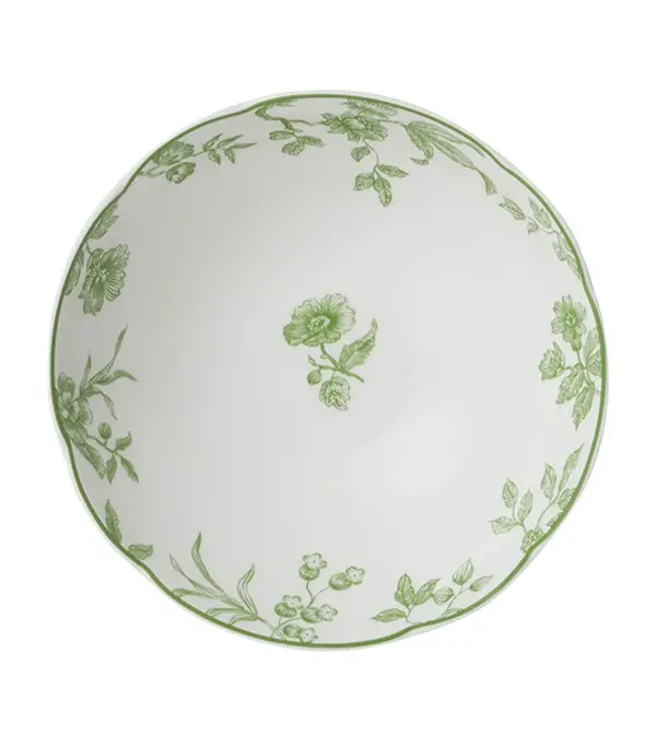 Bernardaud Porcelain Albertine Coupe Soup Bowl - Green