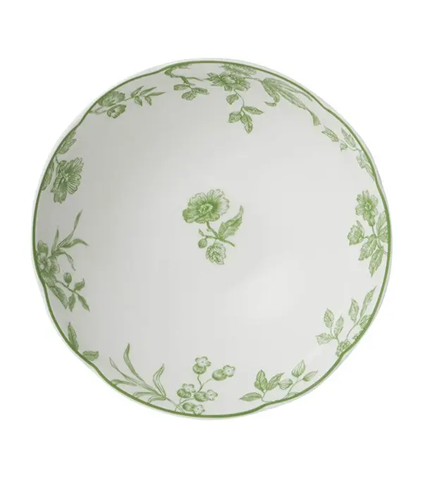 Bernardaud Porcelain Albertine Coupe Soup Bowl - Green