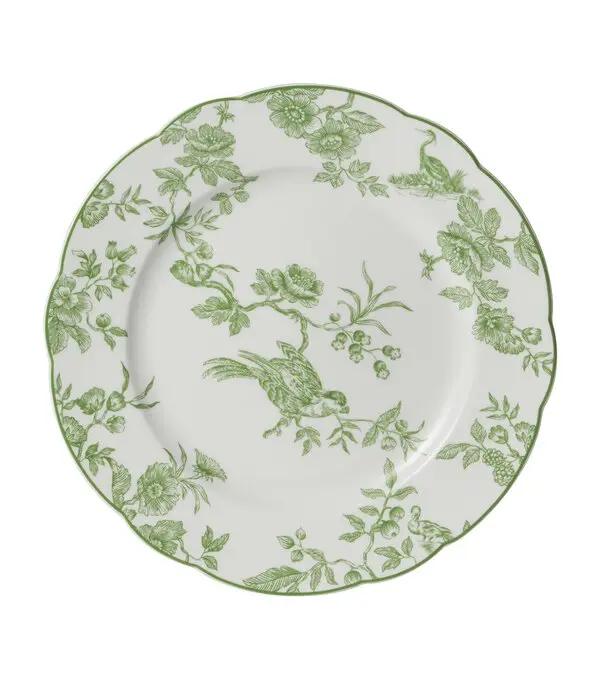 Bernardaud Porcelain Albertine Dinner Plate - Green